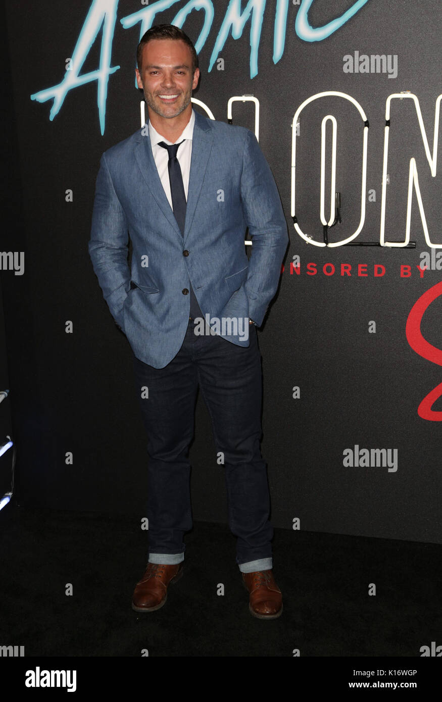 Celebrities attend ATOMIC BLONDE Premiere at The Theatre at Ace Hotel ...