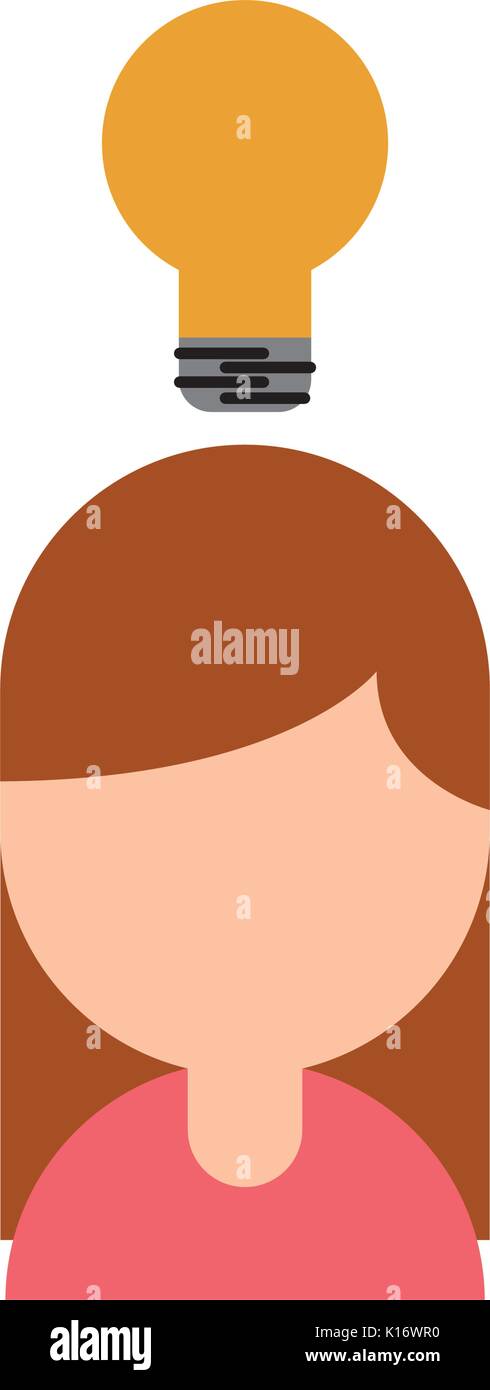 Female avatar bulb hi-res stock photography and images - Alamy