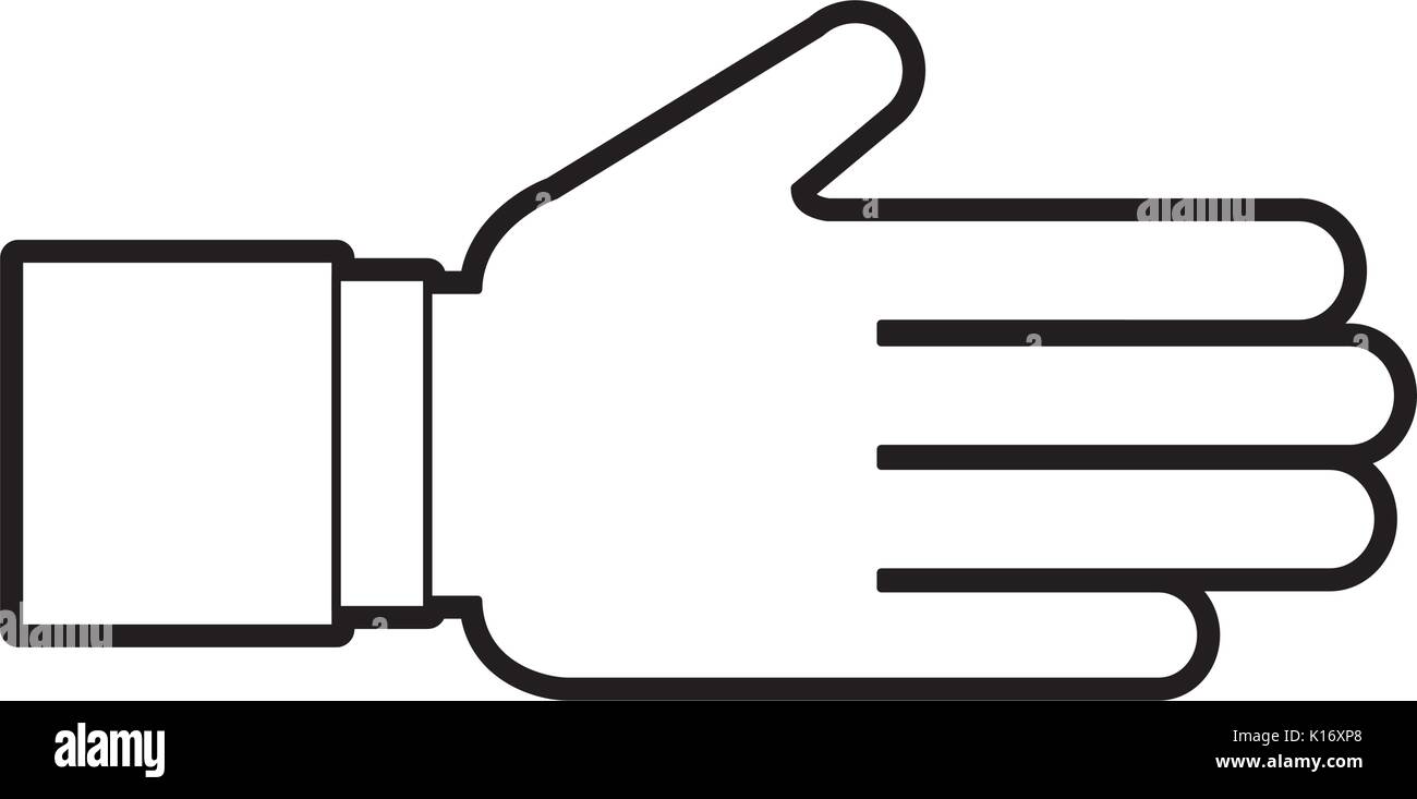 hand human isolated icon Stock Vector Image & Art - Alamy