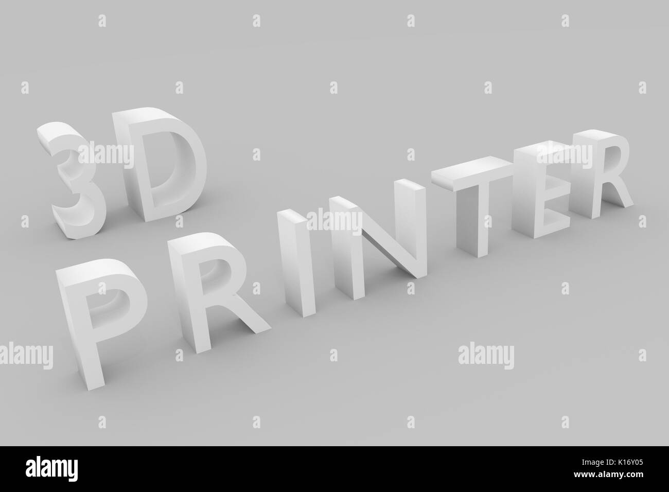 3D illustration of "3D Printer" title Stock Photo - Alamy