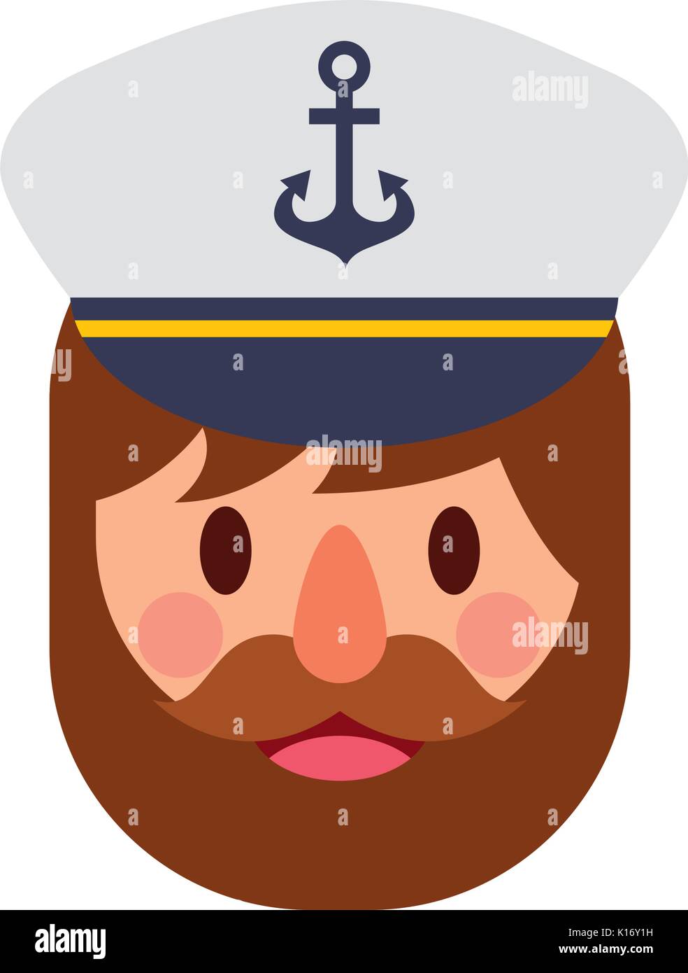 Old man flat cap profile Stock Vector Images - Alamy