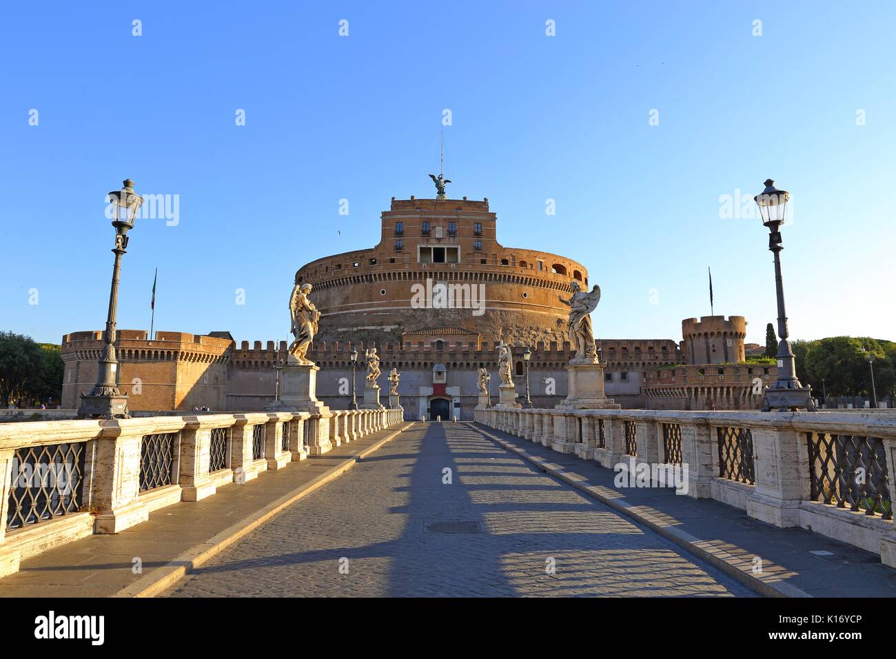 Castel Sant Angelo Castle Bernini Angels Ponte Bridge ,Rome Italy Stock Photo - Alamy