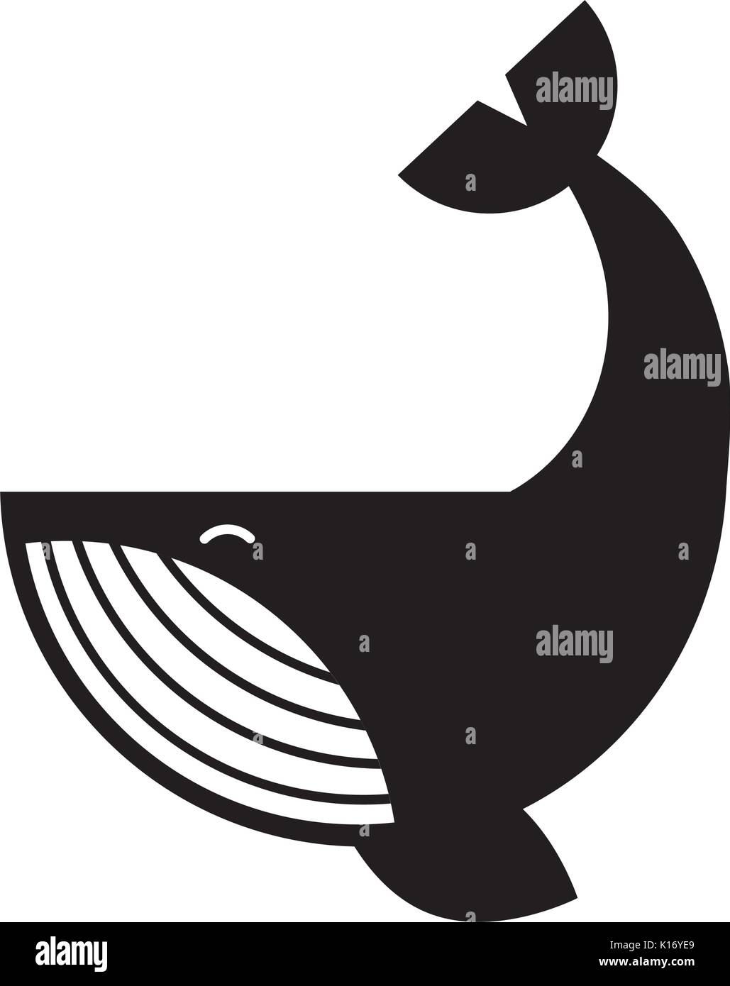 Humpback Whale isolated icon Stock Vector Image & Art - Alamy