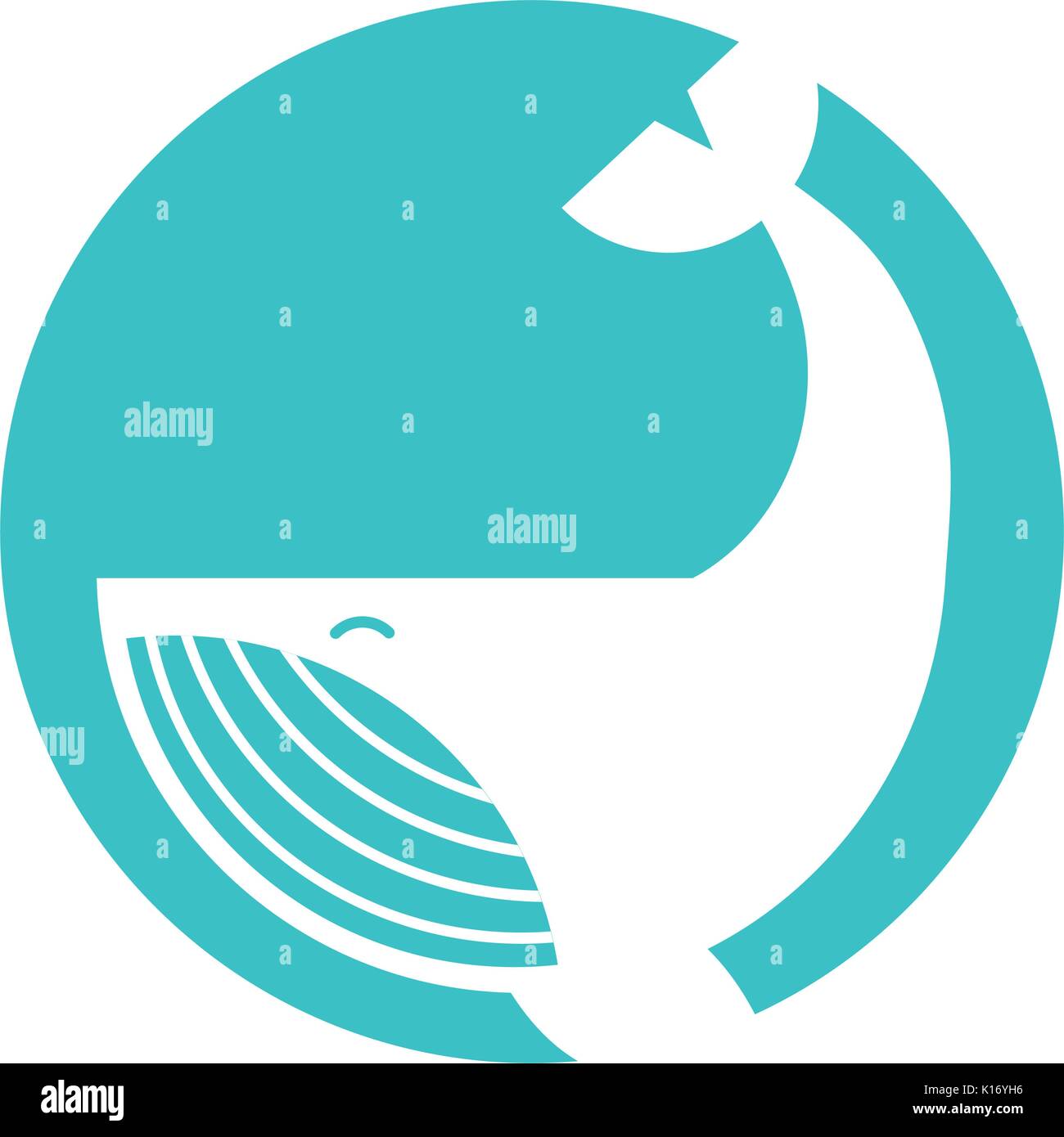 Humpback Whale isolated icon Stock Vector Image & Art - Alamy