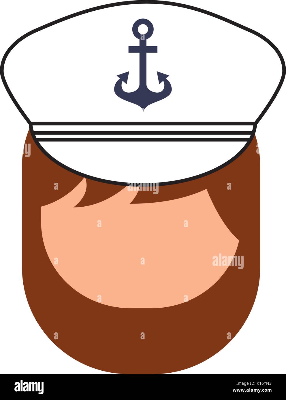 Old man flat cap profile Stock Vector Images - Alamy