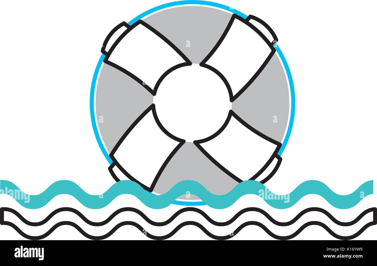 Rescue boat waves Stock Vector Images - Alamy