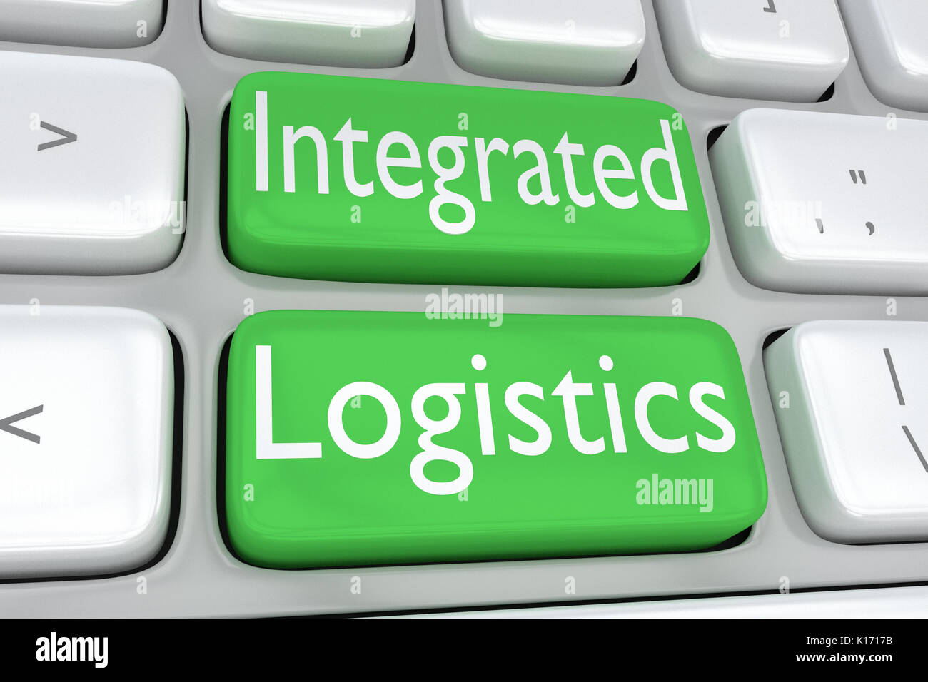 3D illustration of computer keyboard with the print "Integrated ...