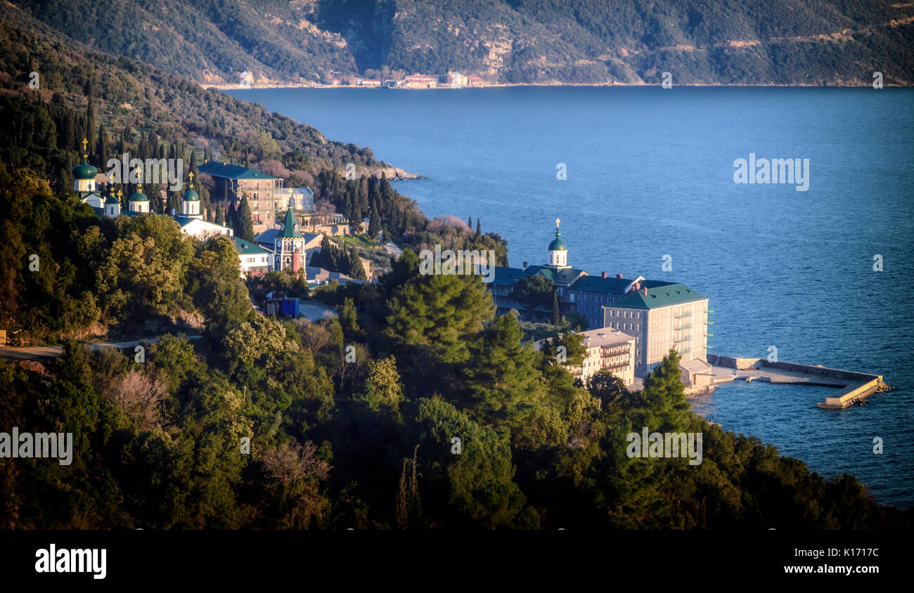 St panteleimon monastery hi-res stock photography and images - Alamy