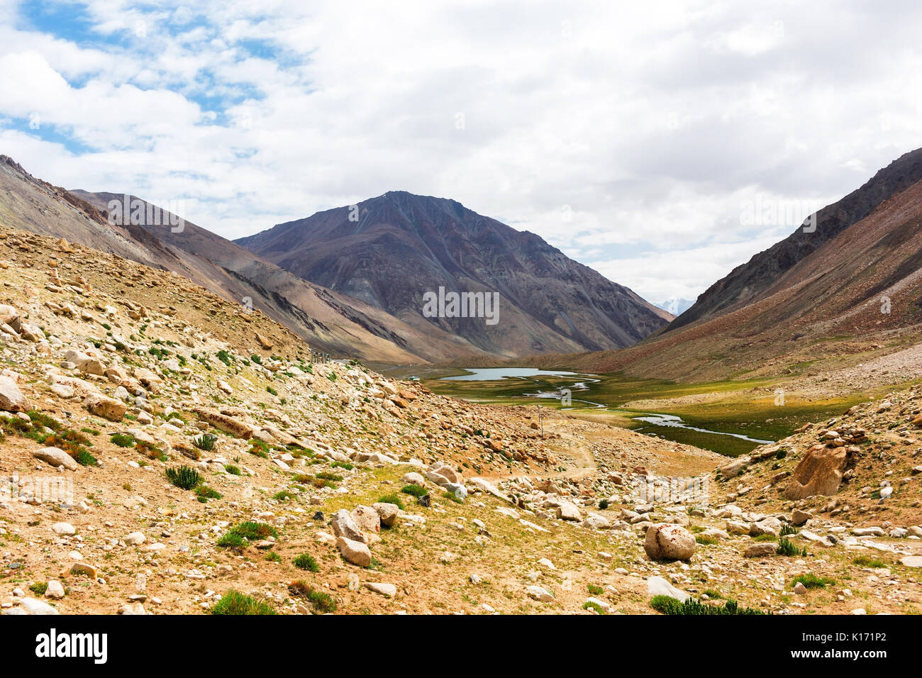 Natural landscape in Leh Ladakh, Jammu and Kashmir, India Stock Photo ...