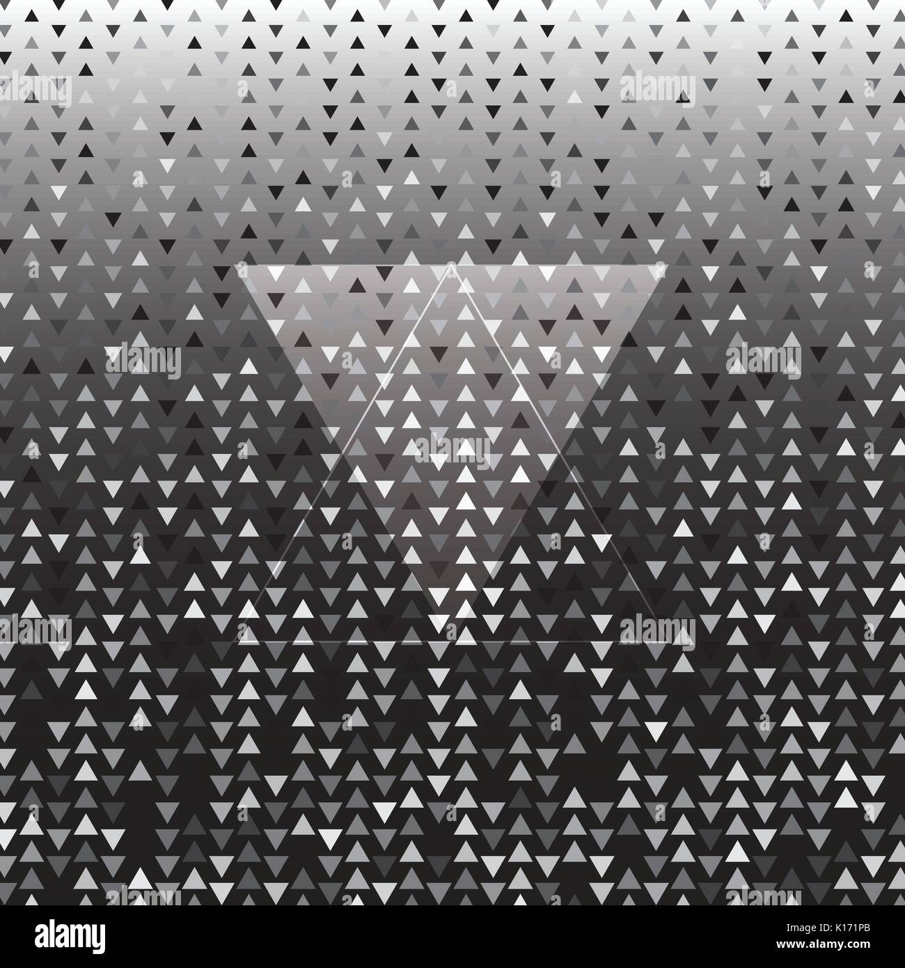 Triangle silver halftone dot abstract background, stock vector Stock ...