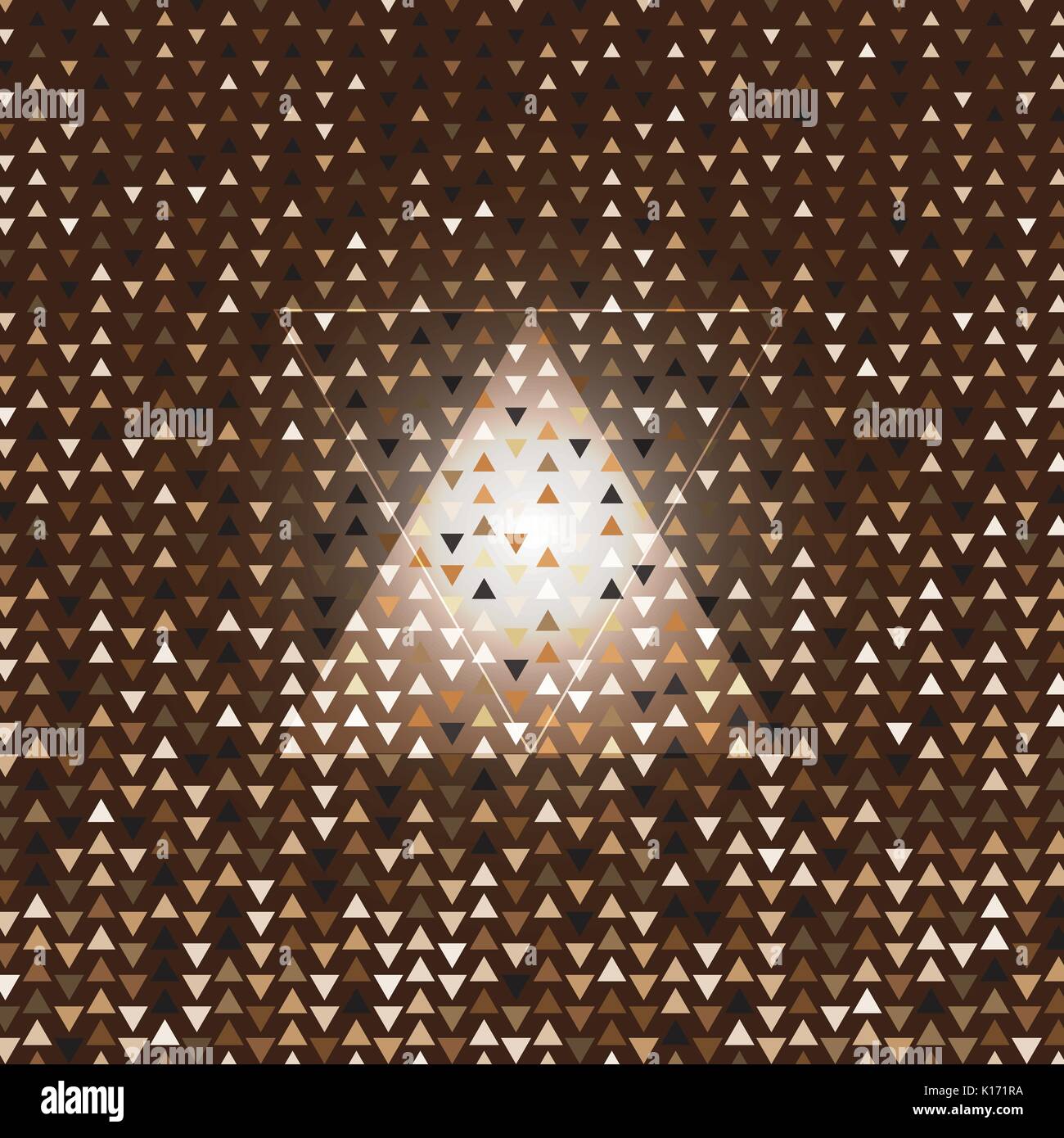 Triangle gold halftone dot abstract background, stock vector Stock ...