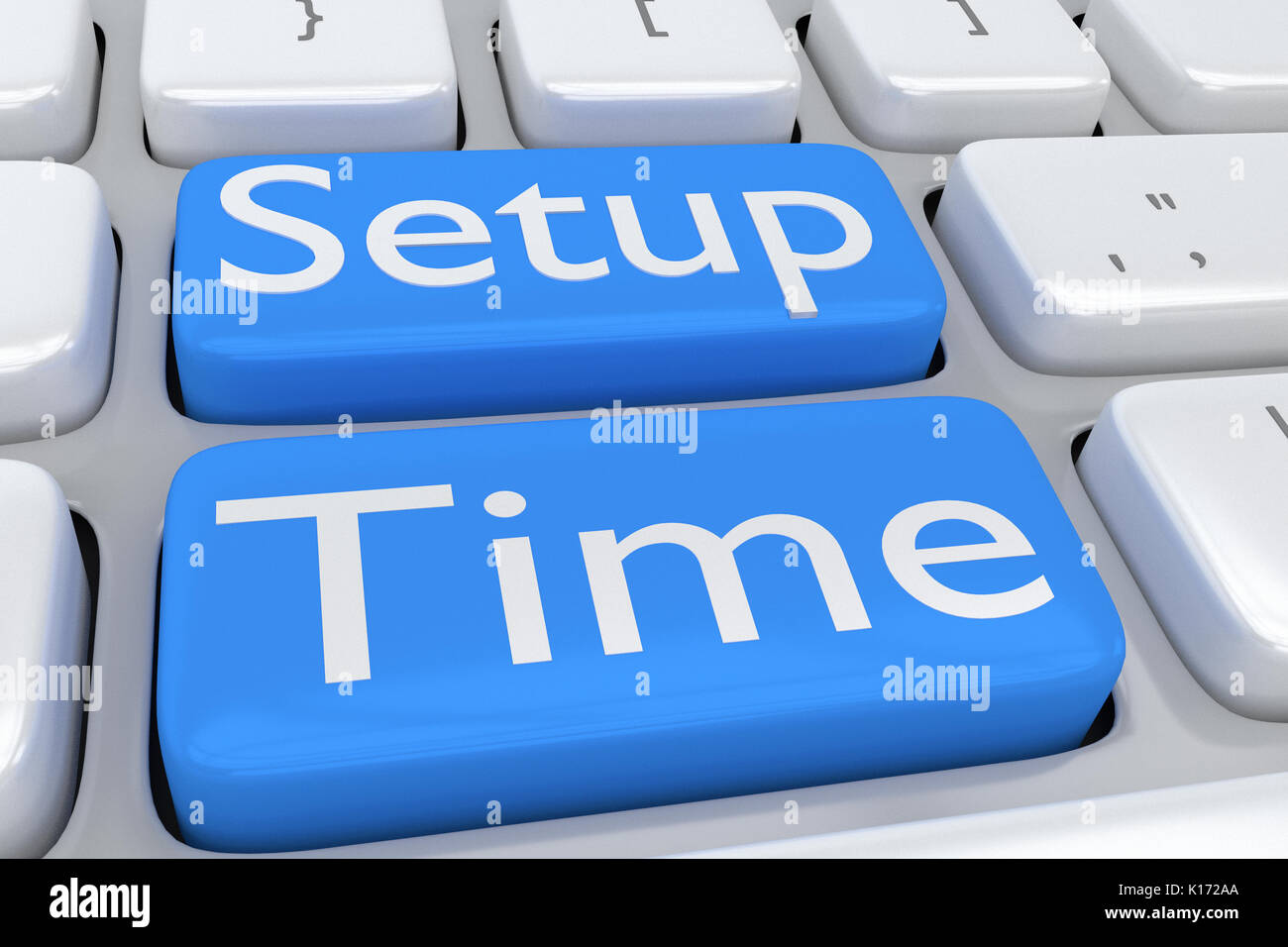 Computer setup with clock hi-res stock photography and images - Alamy