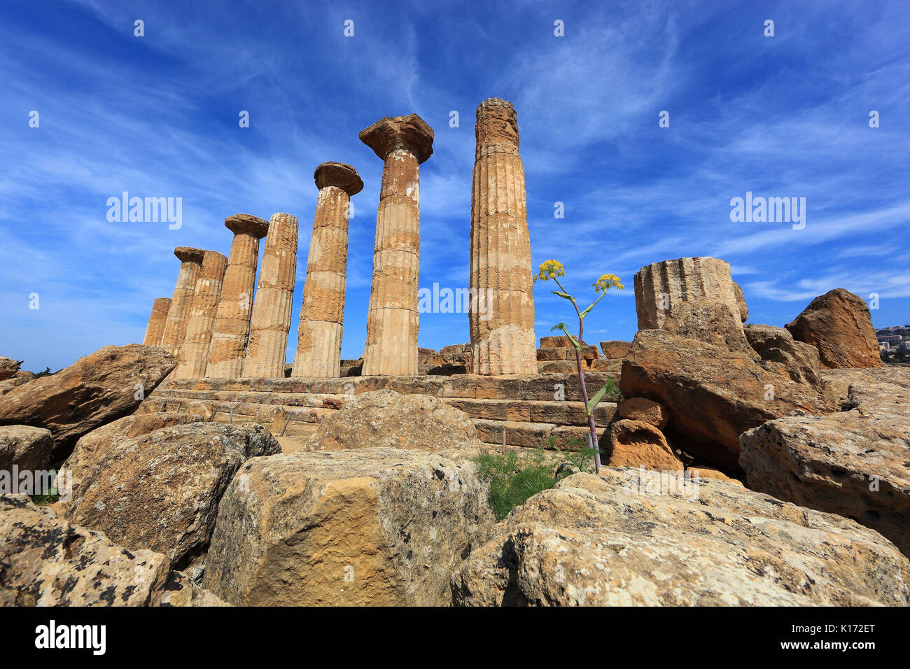 Sicily, Parco Valle dei Templi di Agrigento, Unesco, remains of the ...