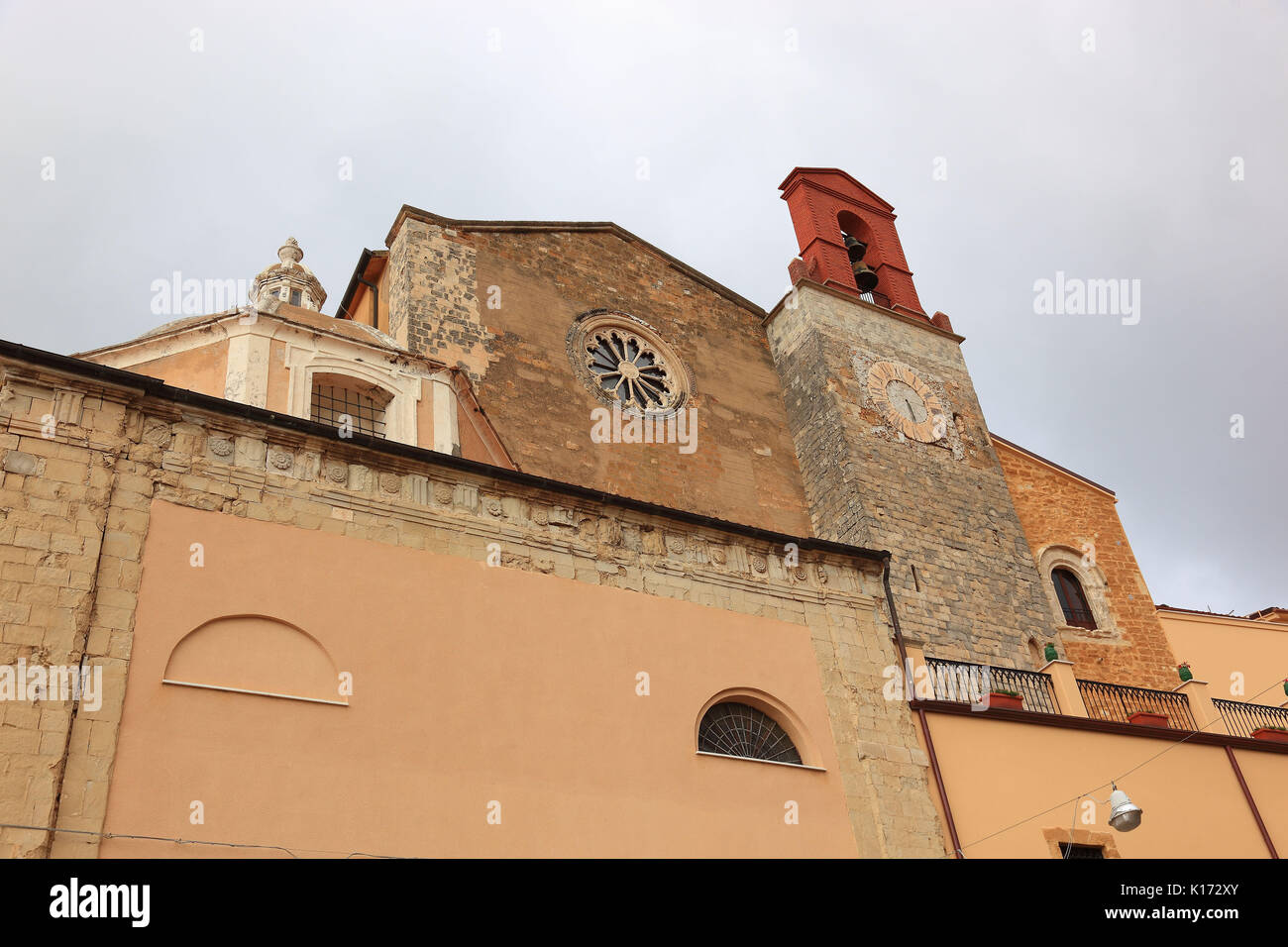 Sicily, in the old town of Agrigento, the Cathedral of San Gerlando ...
