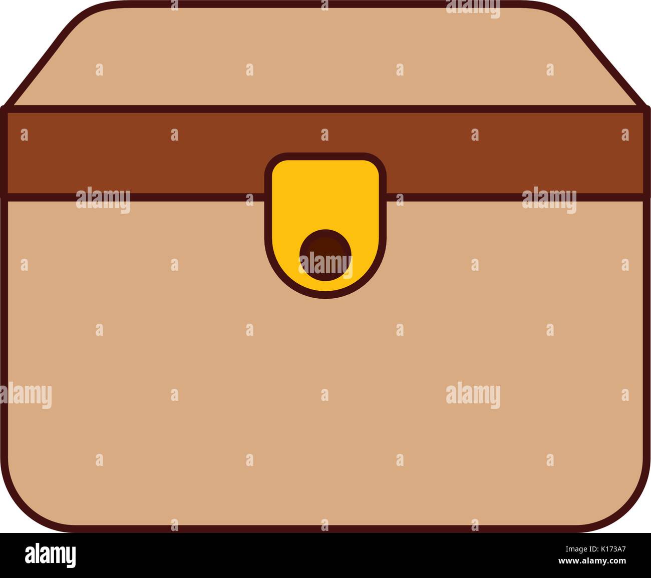 Old wooden trunk store Stock Vector Images - Alamy