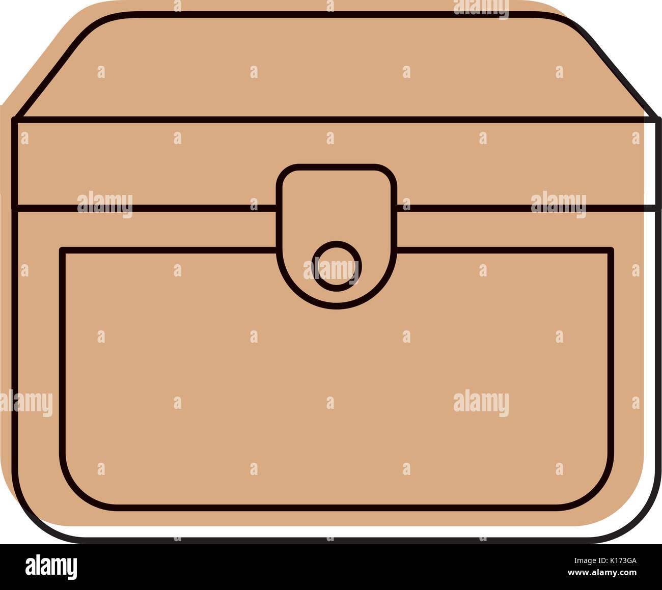 Treasure storage trunk Stock Vector Images - Alamy
