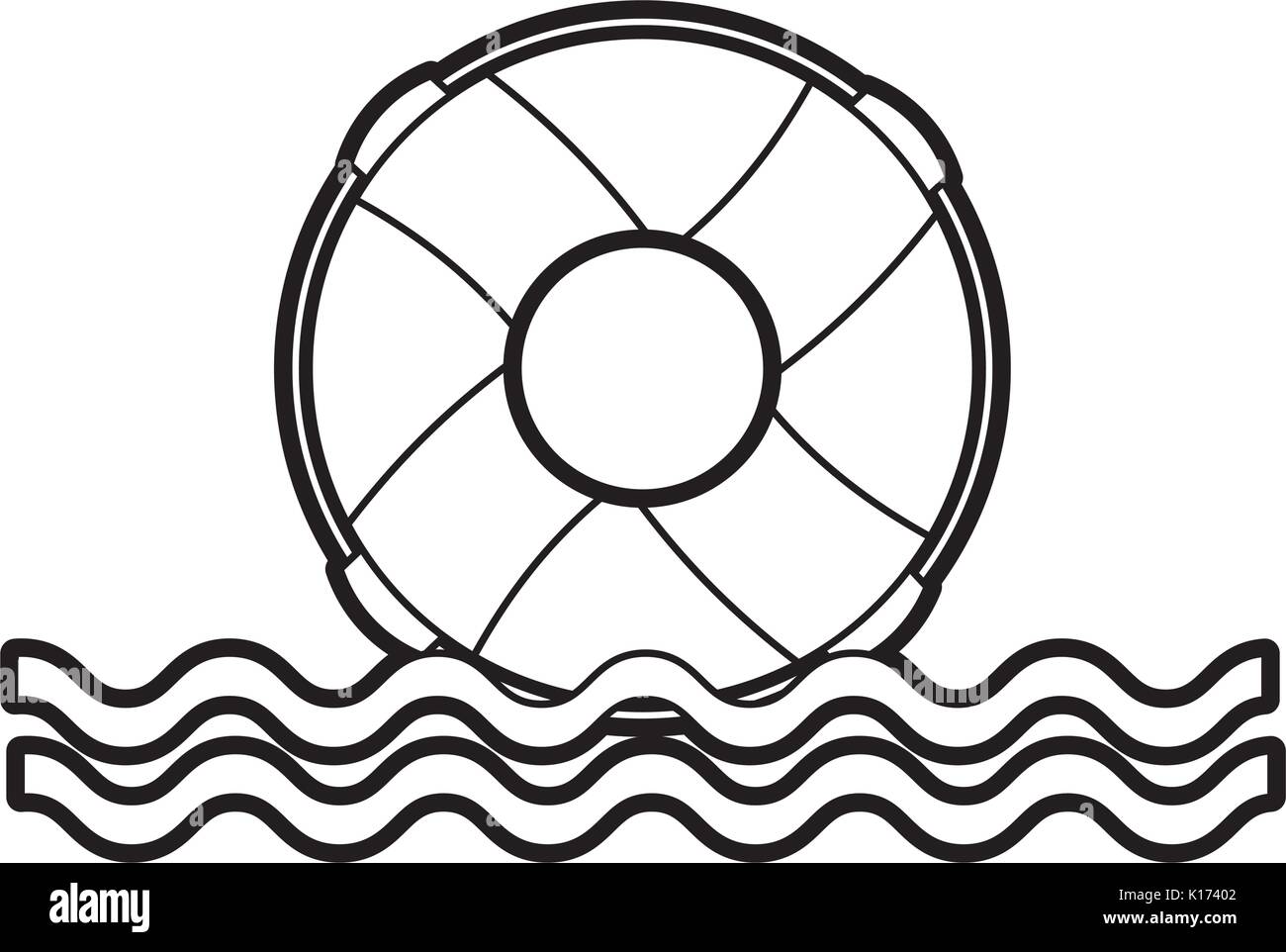 Rescue boat waves Stock Vector Images - Alamy