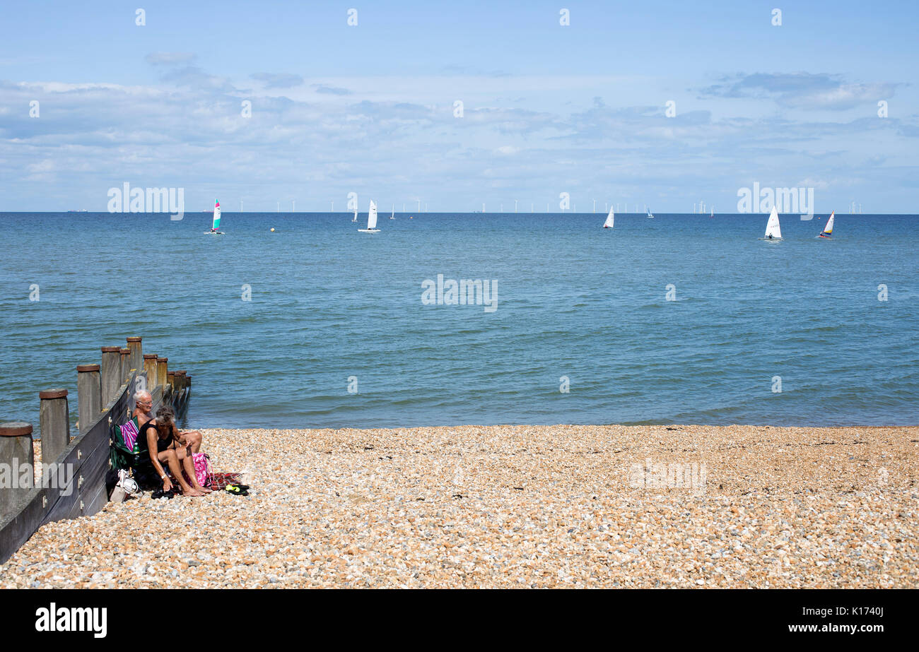 Tankerton Beach, Whitstable, City of Canterbury, Kent, England. Photo ...