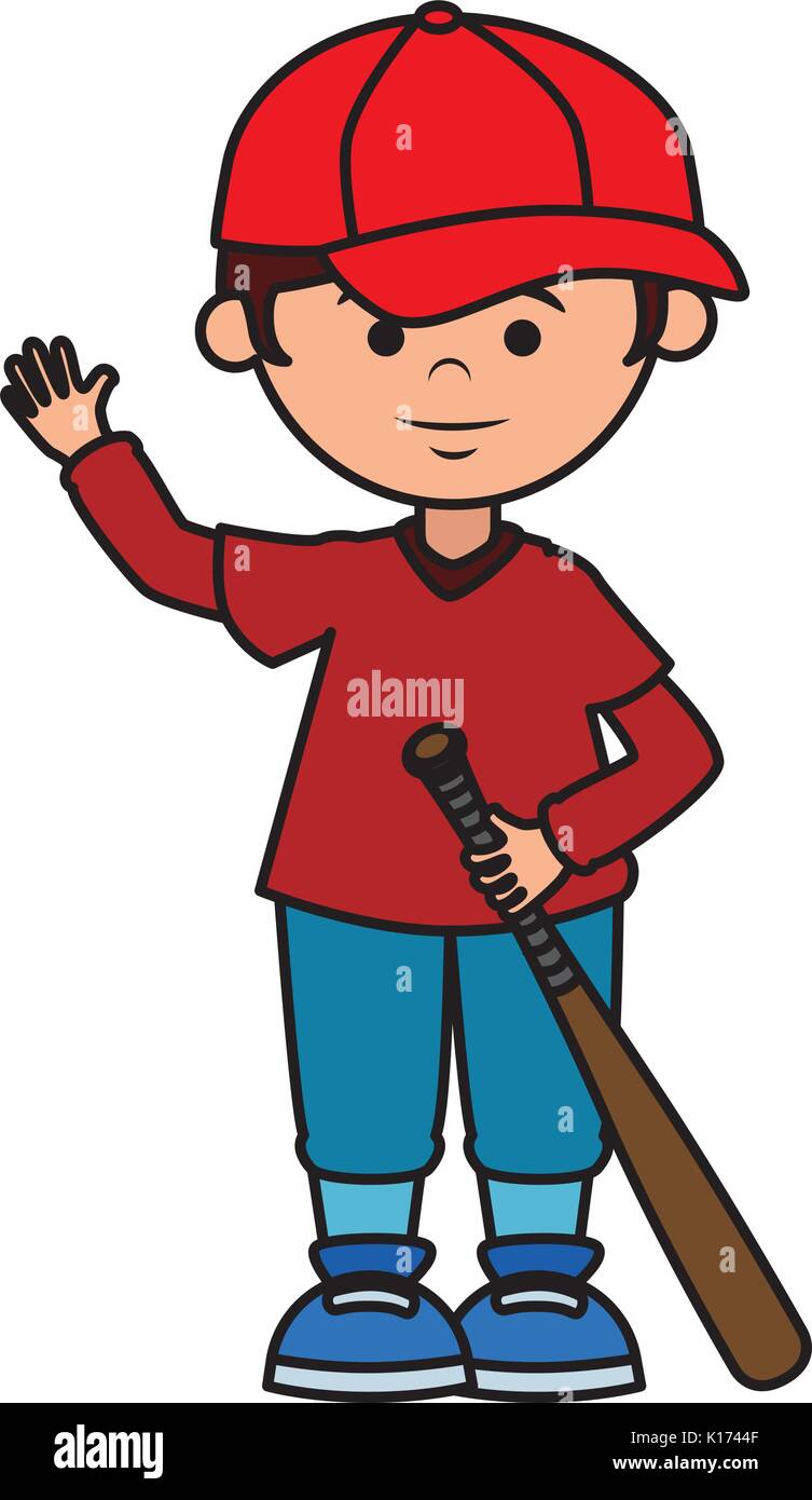 baseball player with bat avatar character Stock Vector Image & Art - Alamy
