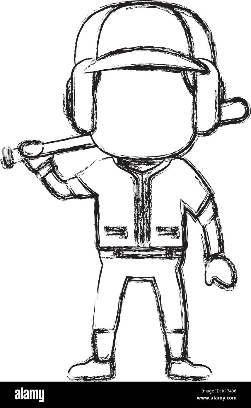 baseball player avatar character Stock Vector Image & Art - Alamy