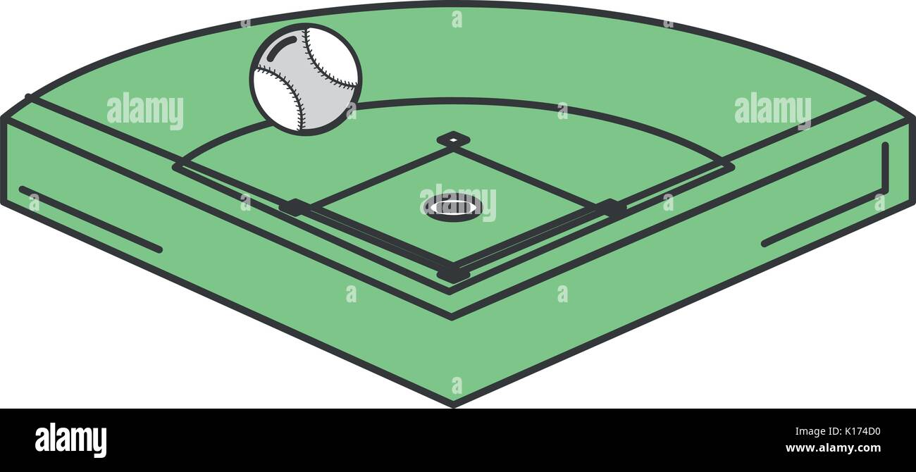 baseball diamond isolated icon Stock Vector Image & Art - Alamy