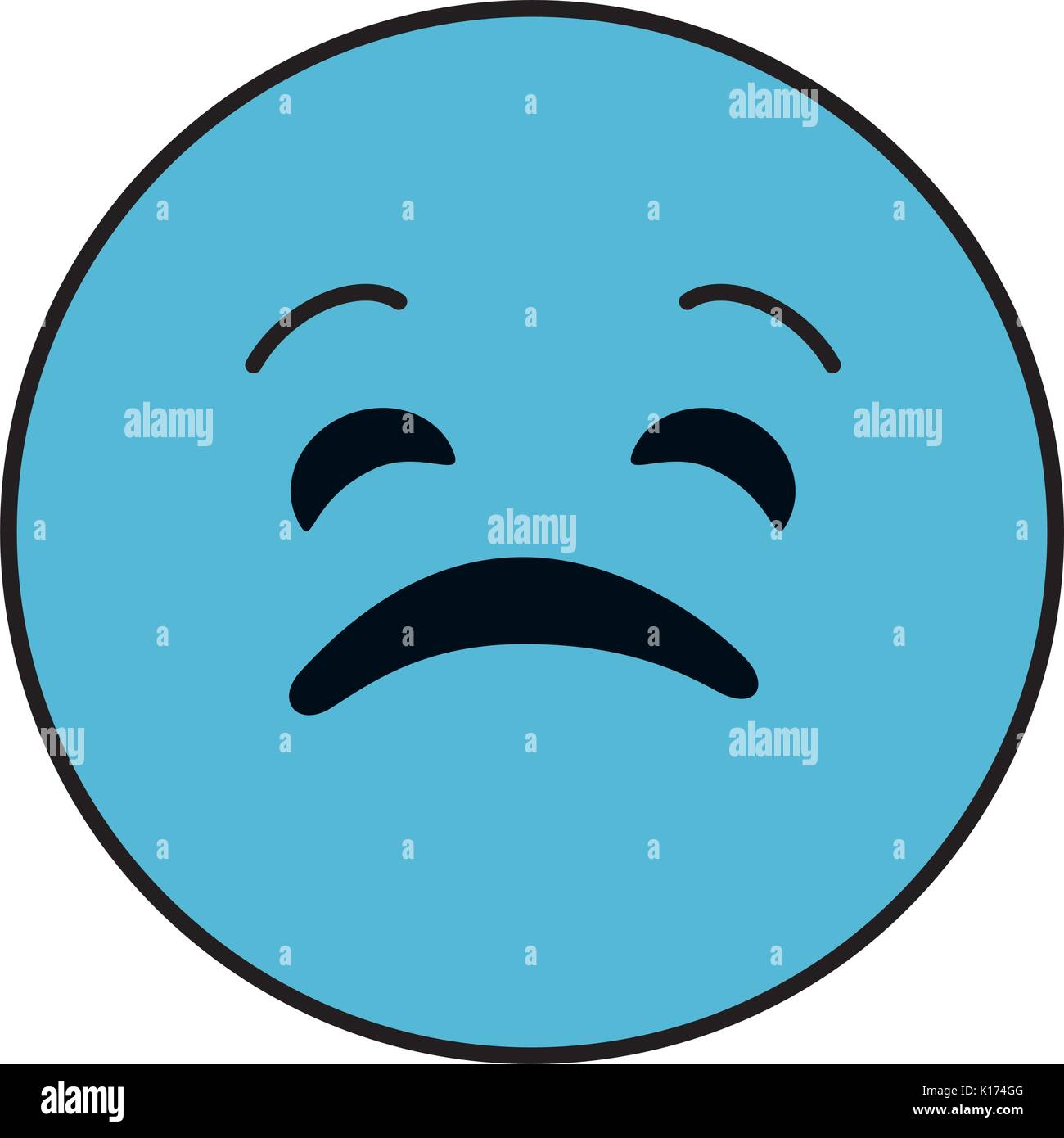 sad emoticon face character icon Stock Vector Image & Art - Alamy