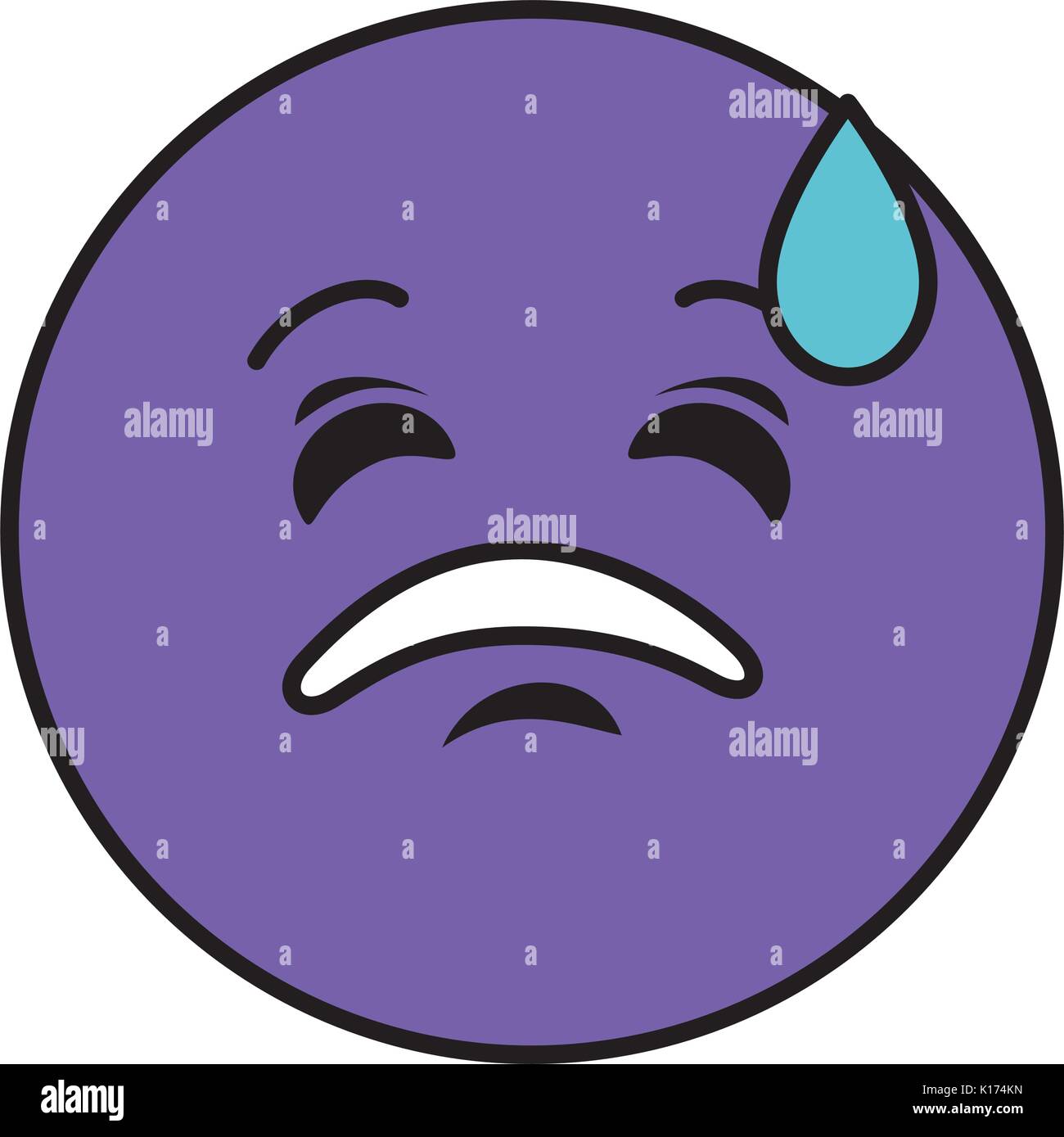 sad emoticon face character icon Stock Vector Image & Art - Alamy