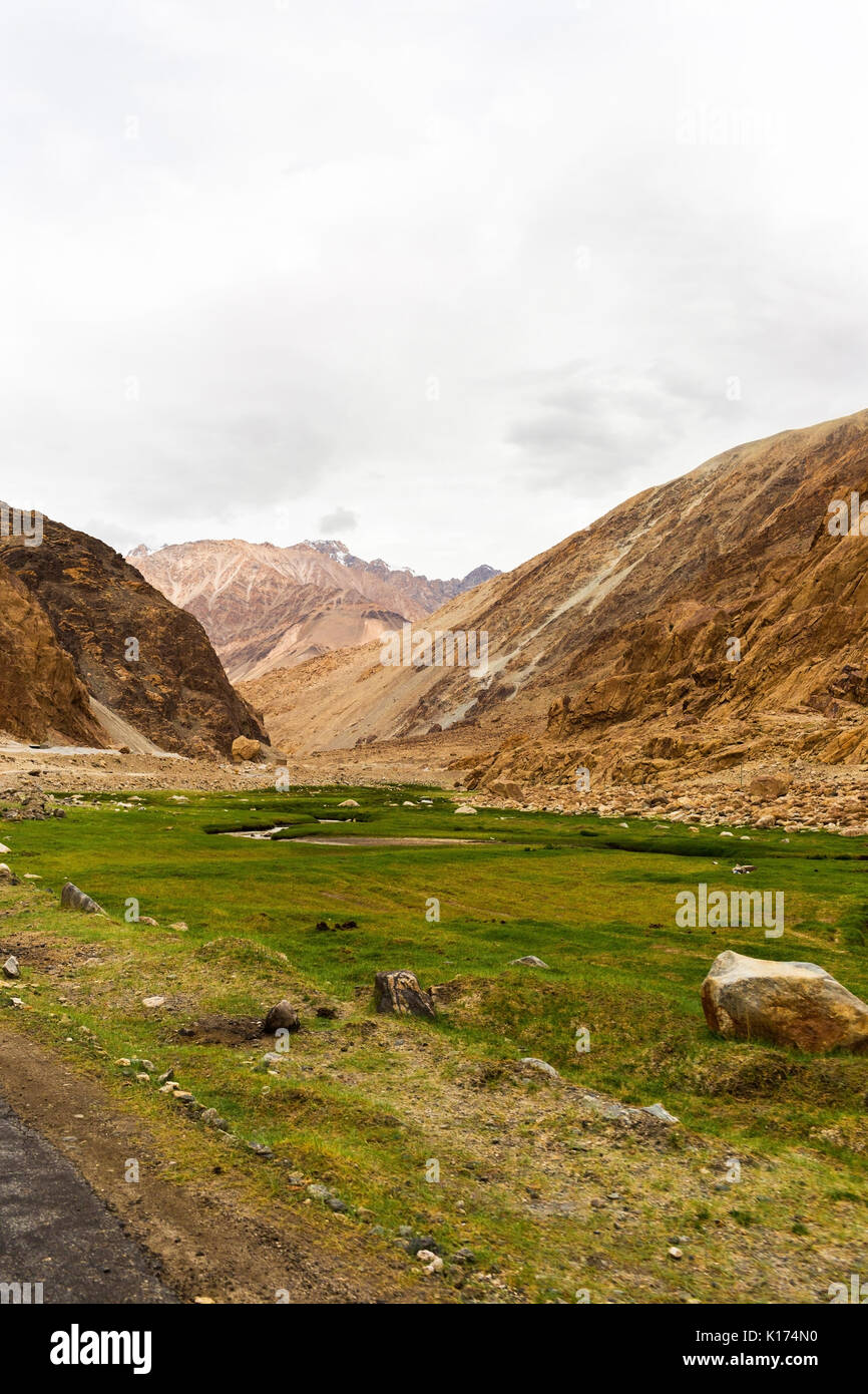 Natural landscape in Leh Ladakh, Jammu and Kashmir, India Stock Photo ...
