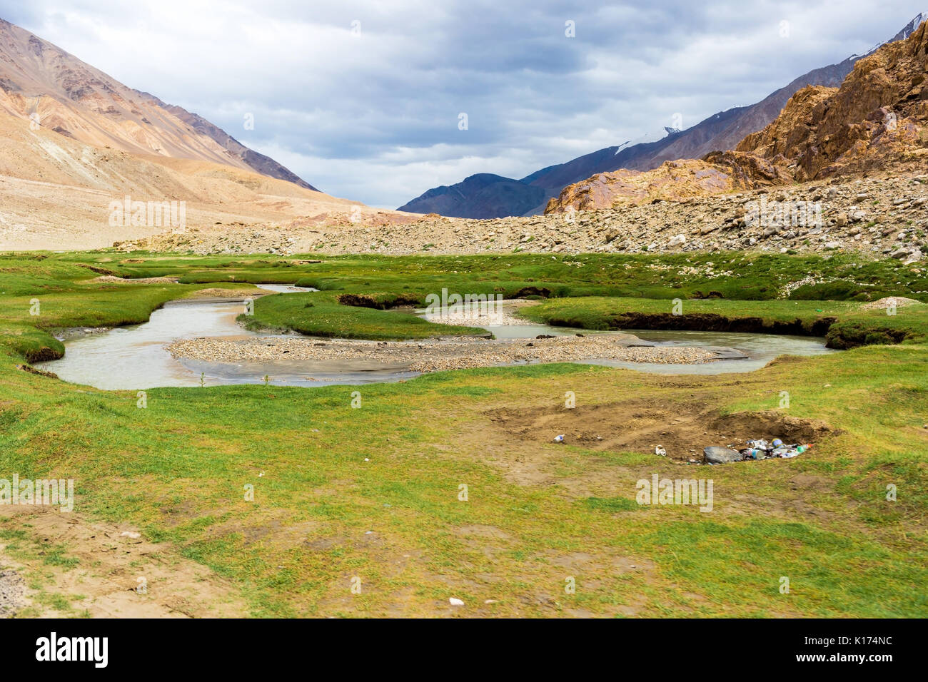 Natural landscape in Leh Ladakh, Jammu and Kashmir, India Stock Photo ...