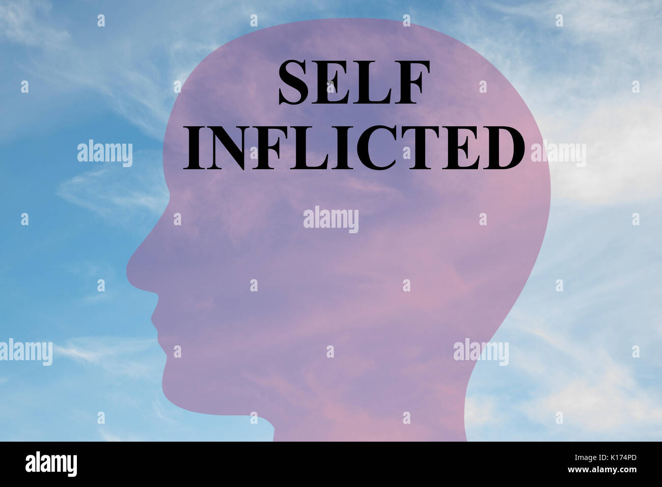 Self harm silhouette hi-res stock photography and images - Alamy