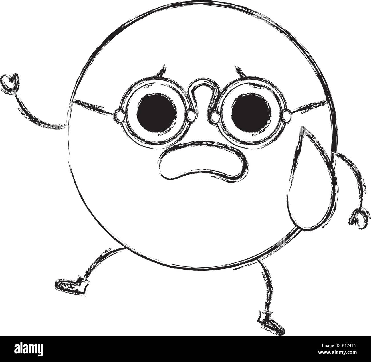 angry emoticon face character icon Stock Vector Image & Art - Alamy