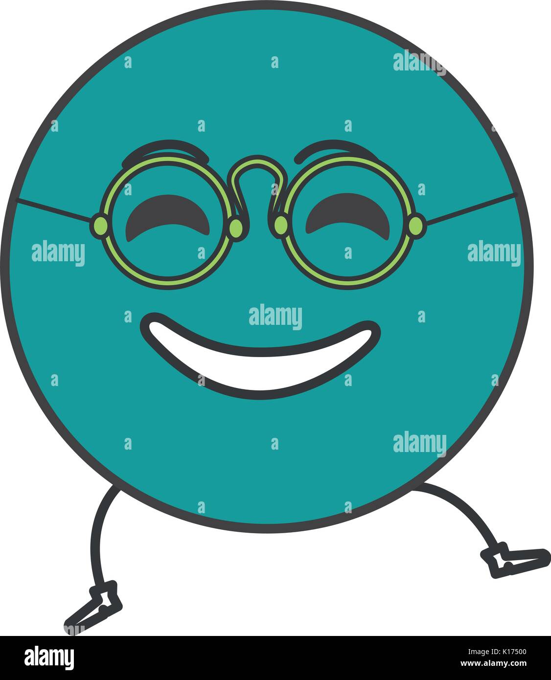 happy emoticon face character icon Stock Vector Image & Art - Alamy