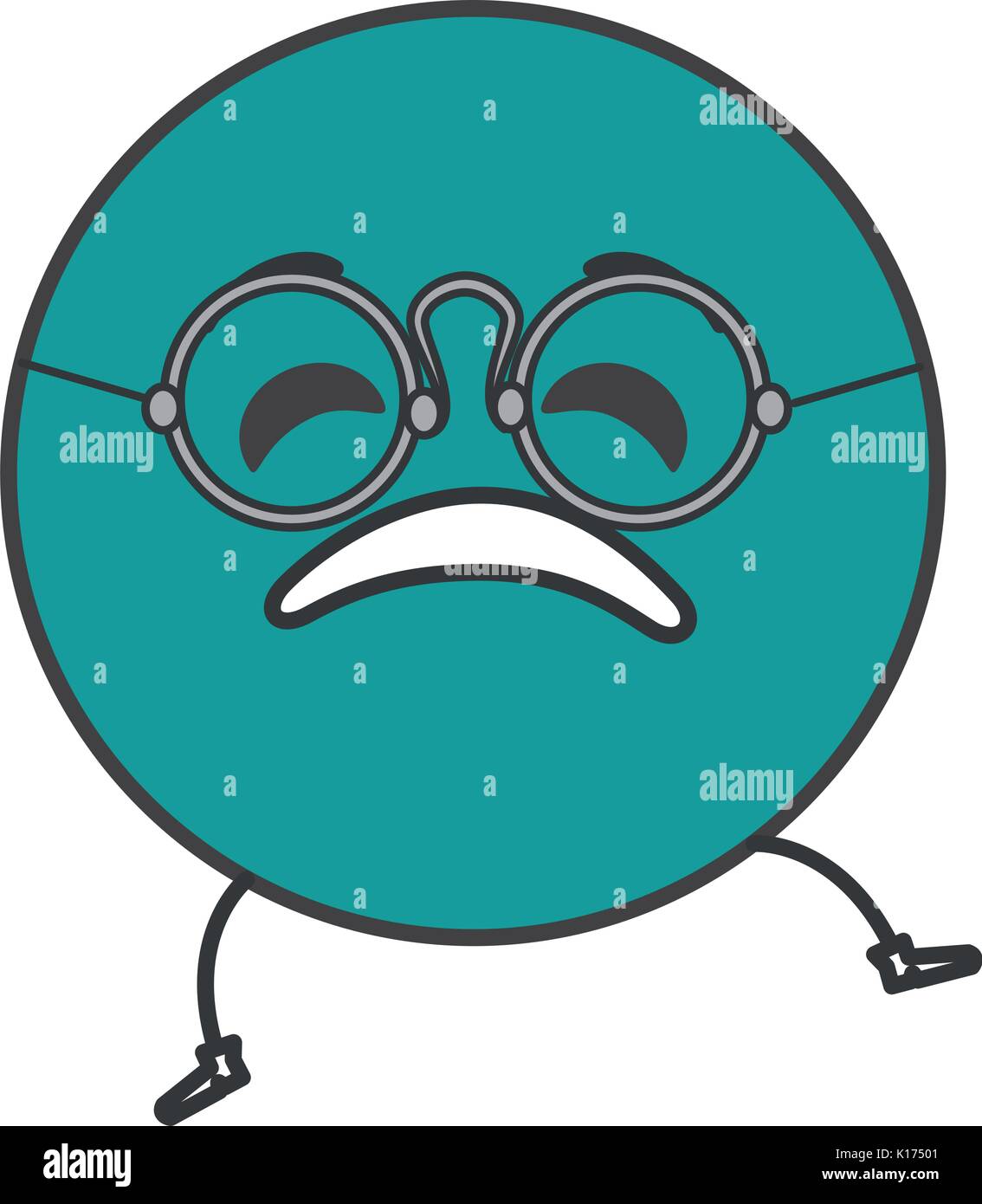 sad emoticon face character icon Stock Vector Image & Art - Alamy