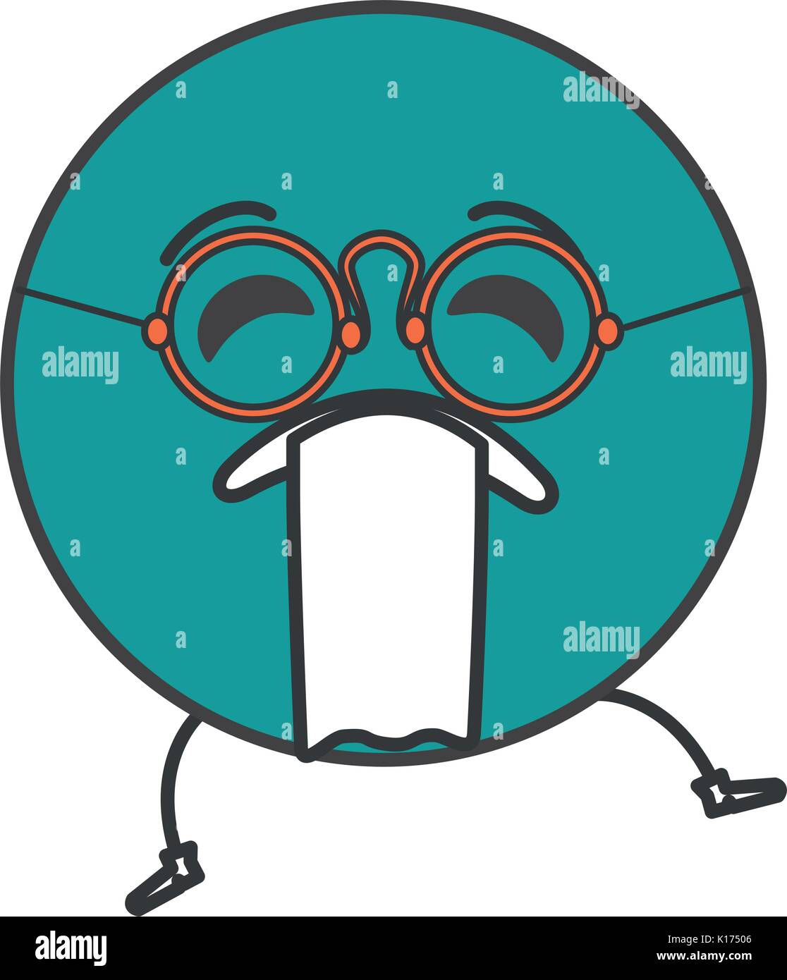 sick emoticon face character icon Stock Vector Image & Art - Alamy