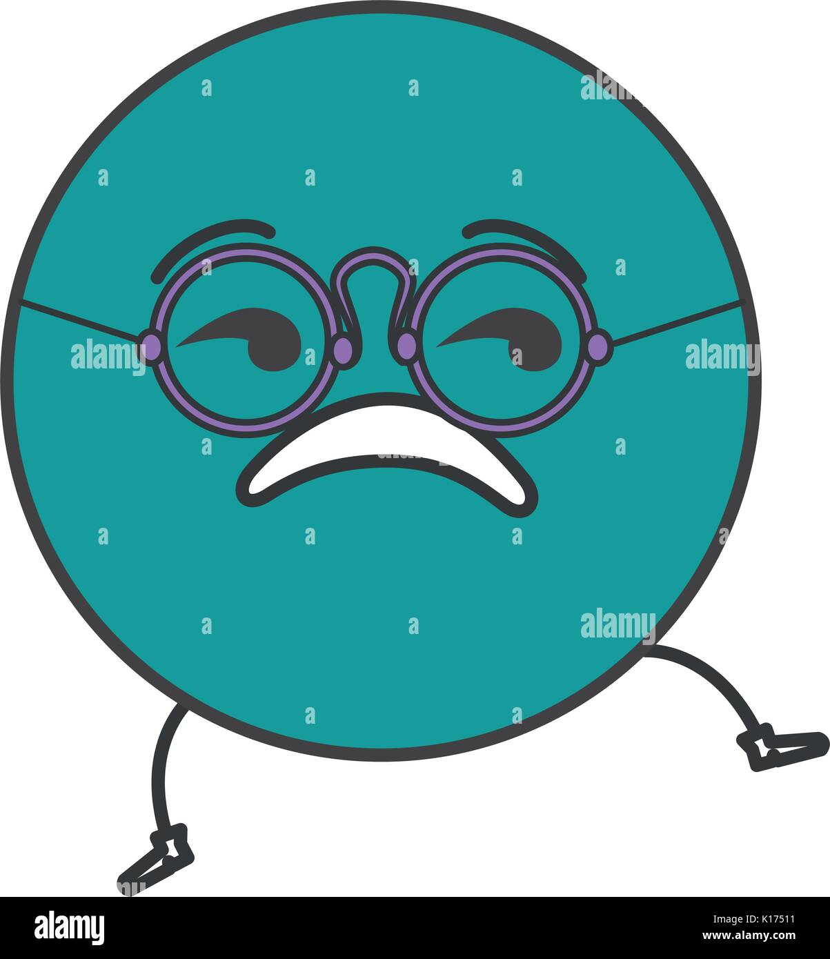 sad emoticon face character icon Stock Vector Image & Art - Alamy