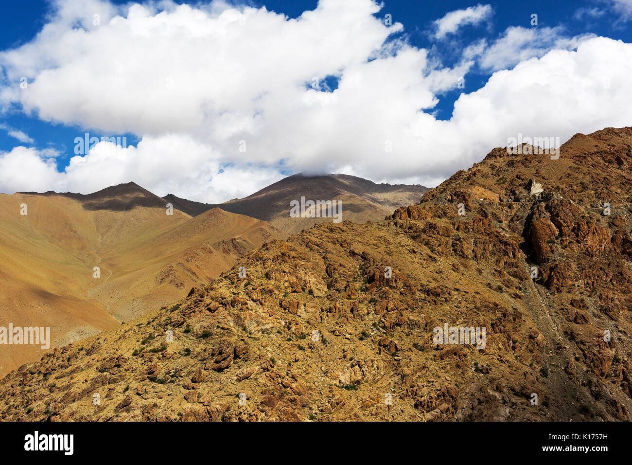 Natural landscape in Leh Ladakh, Jammu and Kashmir, India Stock Photo ...