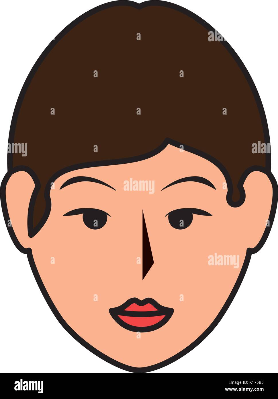 beautiful woman head avatar character Stock Vector Image & Art - Alamy