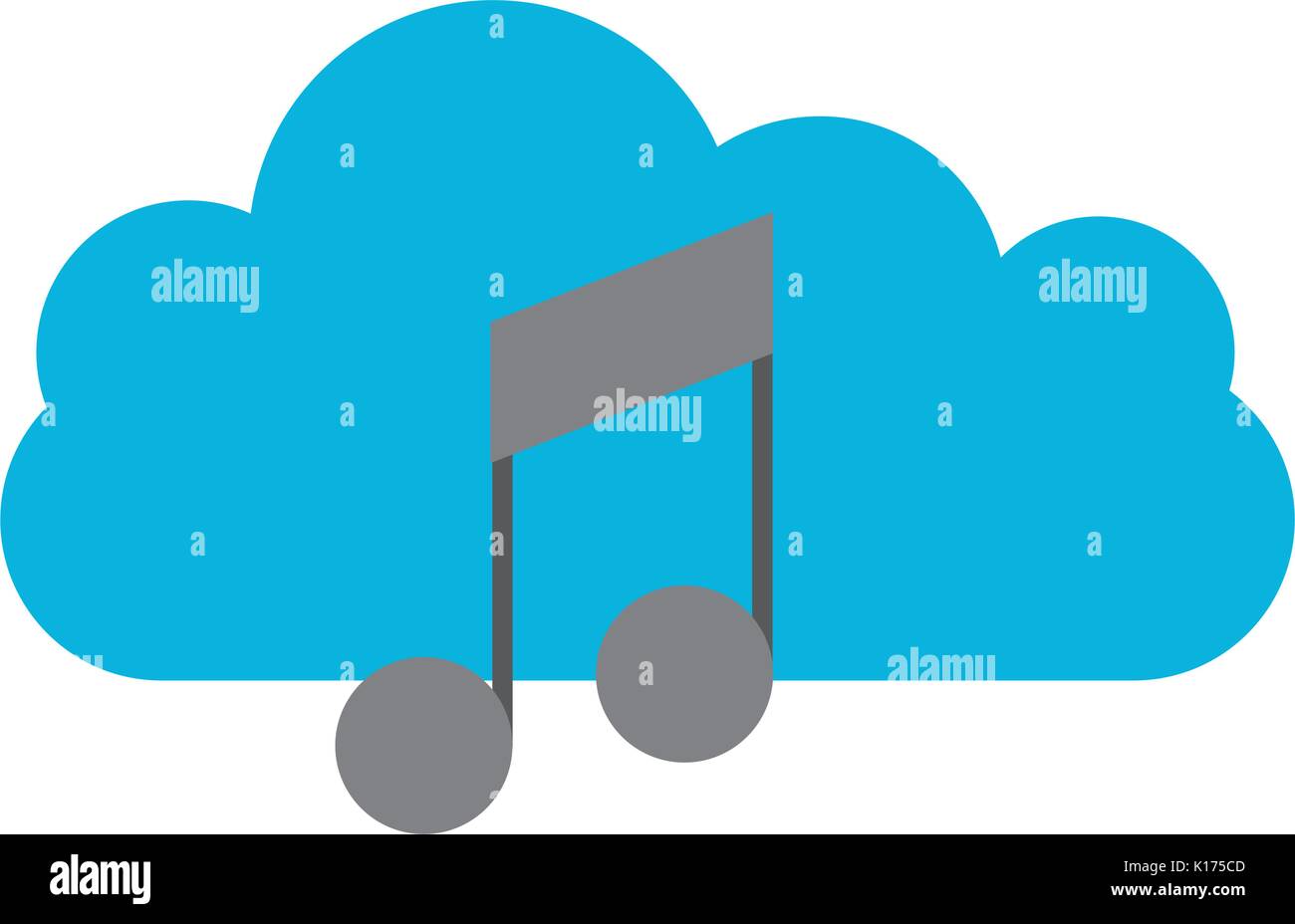 Cloud computing icon musical hi-res stock photography and images - Alamy
