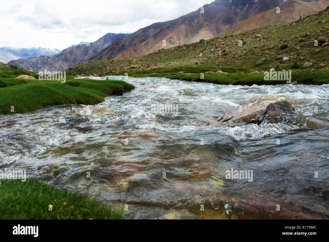 Natural landscape in Leh Ladakh, Jammu and Kashmir, India Stock Photo ...
