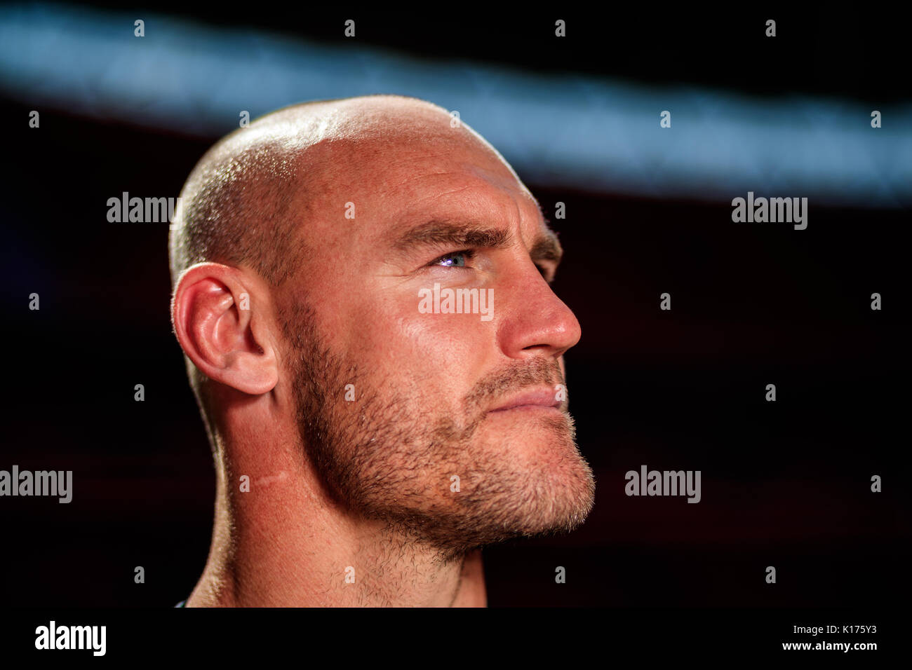 Hull FC's captain Gareth Ellis poses for a photograph after the ...