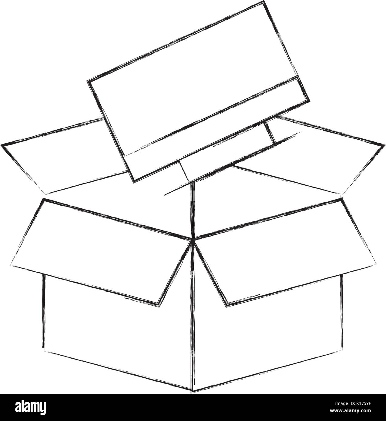box with monitor computer isolated icon Stock Vector Image & Art - Alamy