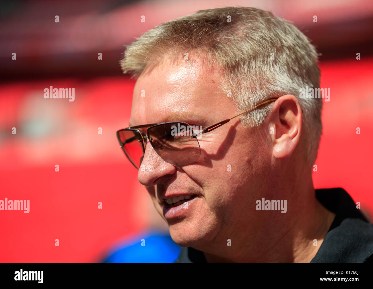 Hull FC's Chairman Adam Pearson during the captains run at Wembley ...