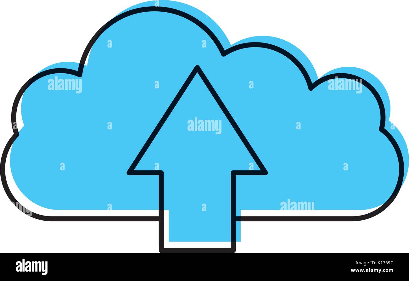 cloud computing with arrows Stock Vector Image & Art - Alamy