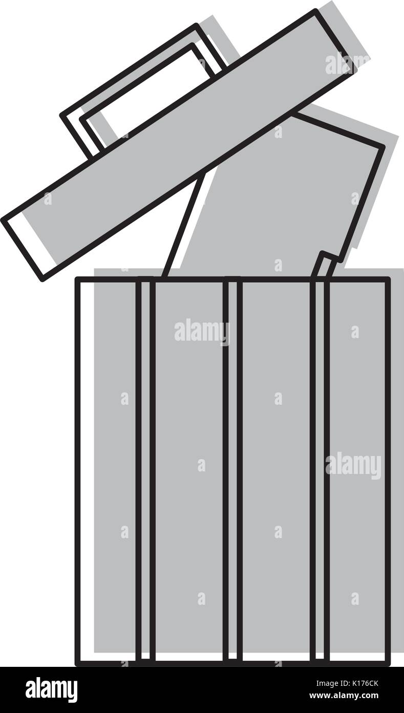 folder document in recycle bin Stock Vector Image & Art - Alamy