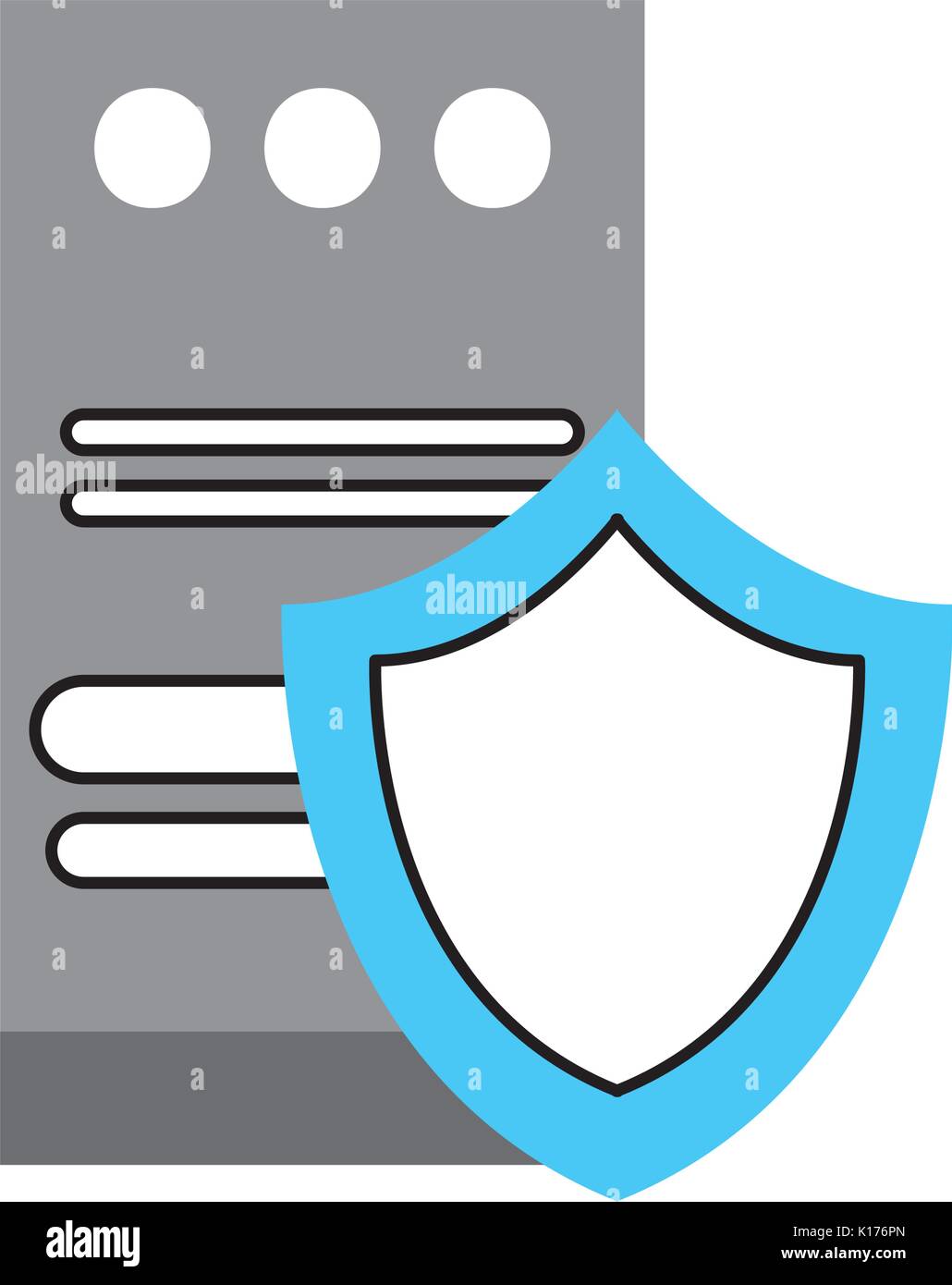 computer tower with shield Stock Vector Image & Art - Alamy