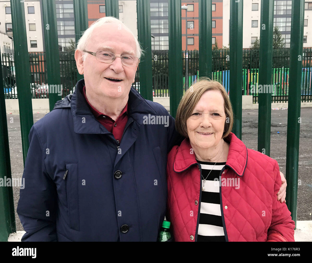 Mary Merritt, 86, a survivor of Catholic run institutions, with her ...