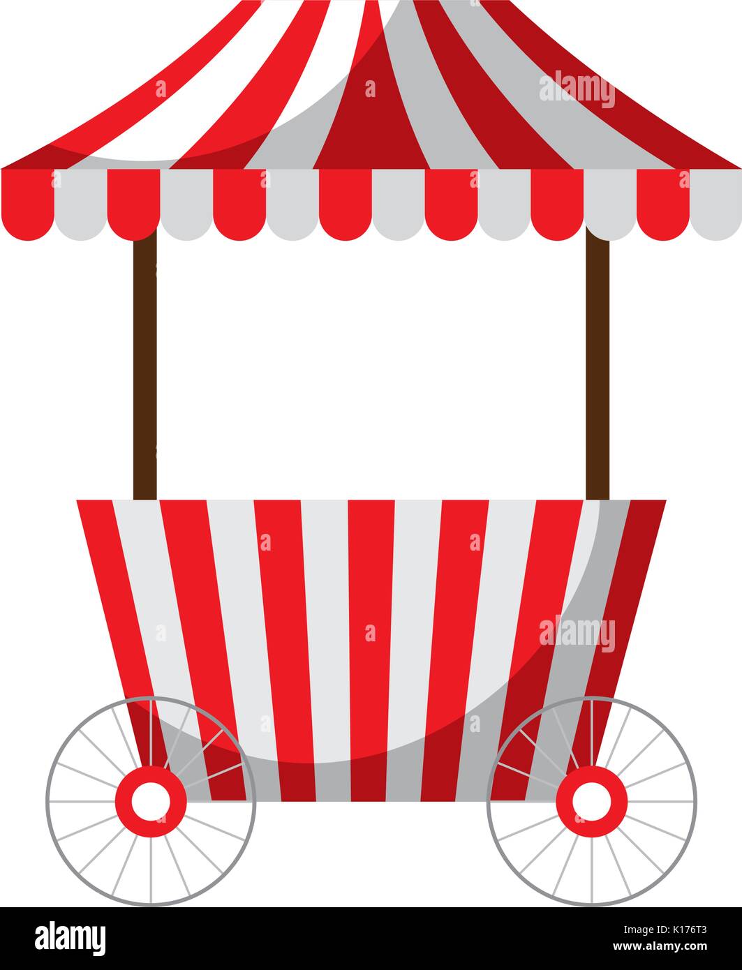 Food stand on wheels Stock Vector Images - Alamy