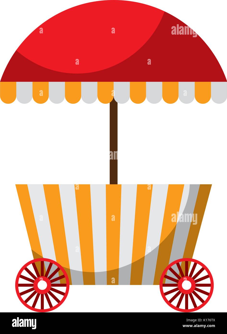 carnival fast food cart Stock Vector Image & Art - Alamy
