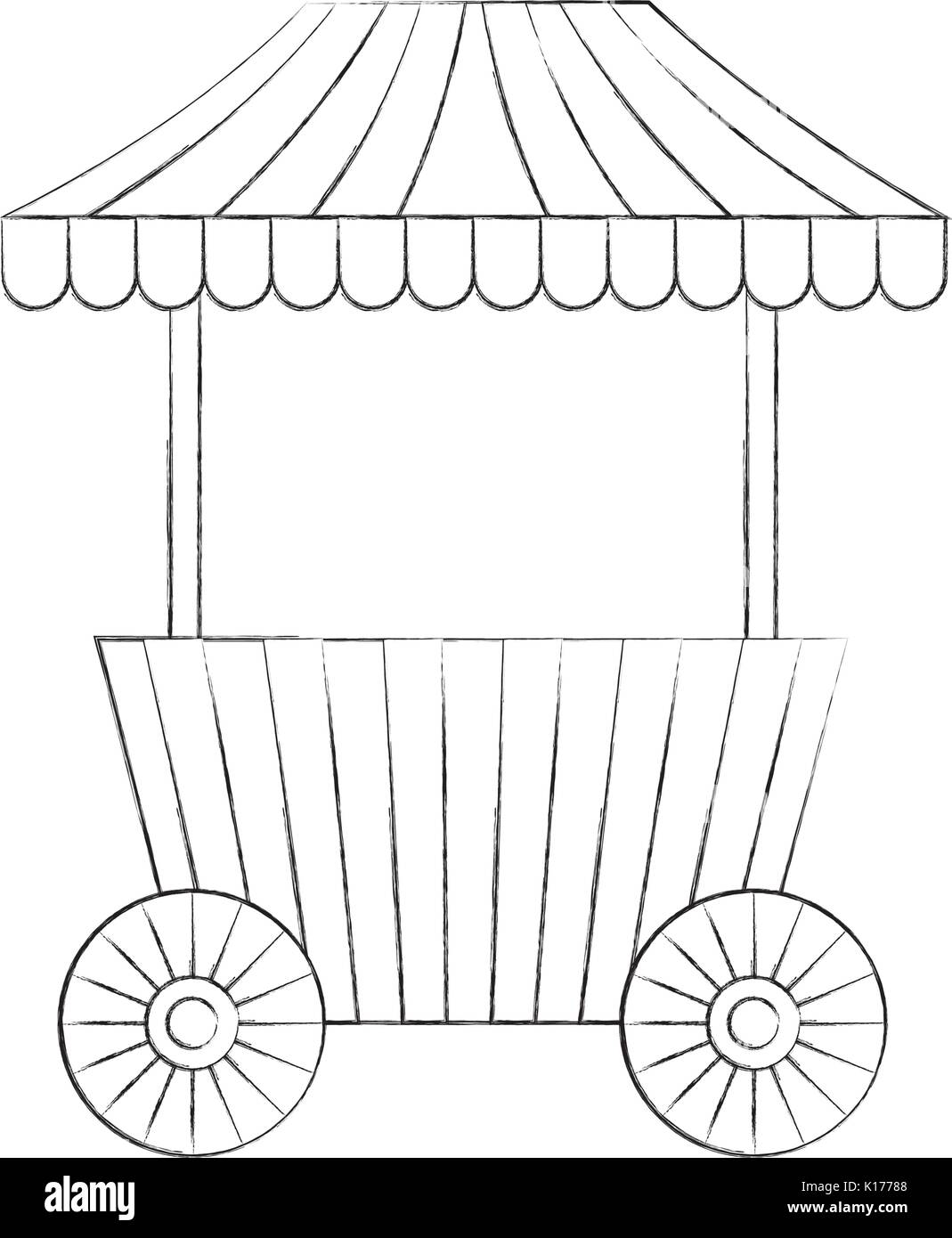 Urban vendor cart Black and White Stock Photos & Images - Alamy