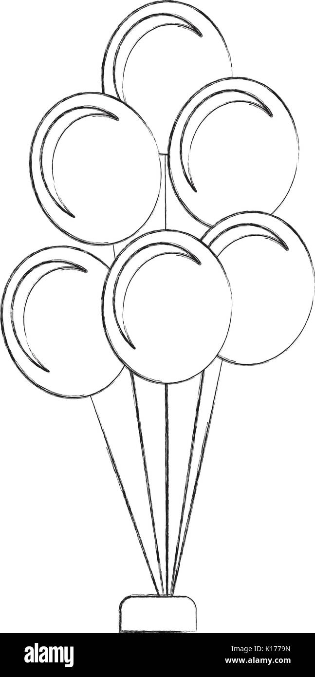 Birthday party clipart Black and White Stock Photos & Images - Alamy